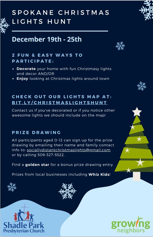 Spokane Christmas Lights Hunt – Growing Neighbors